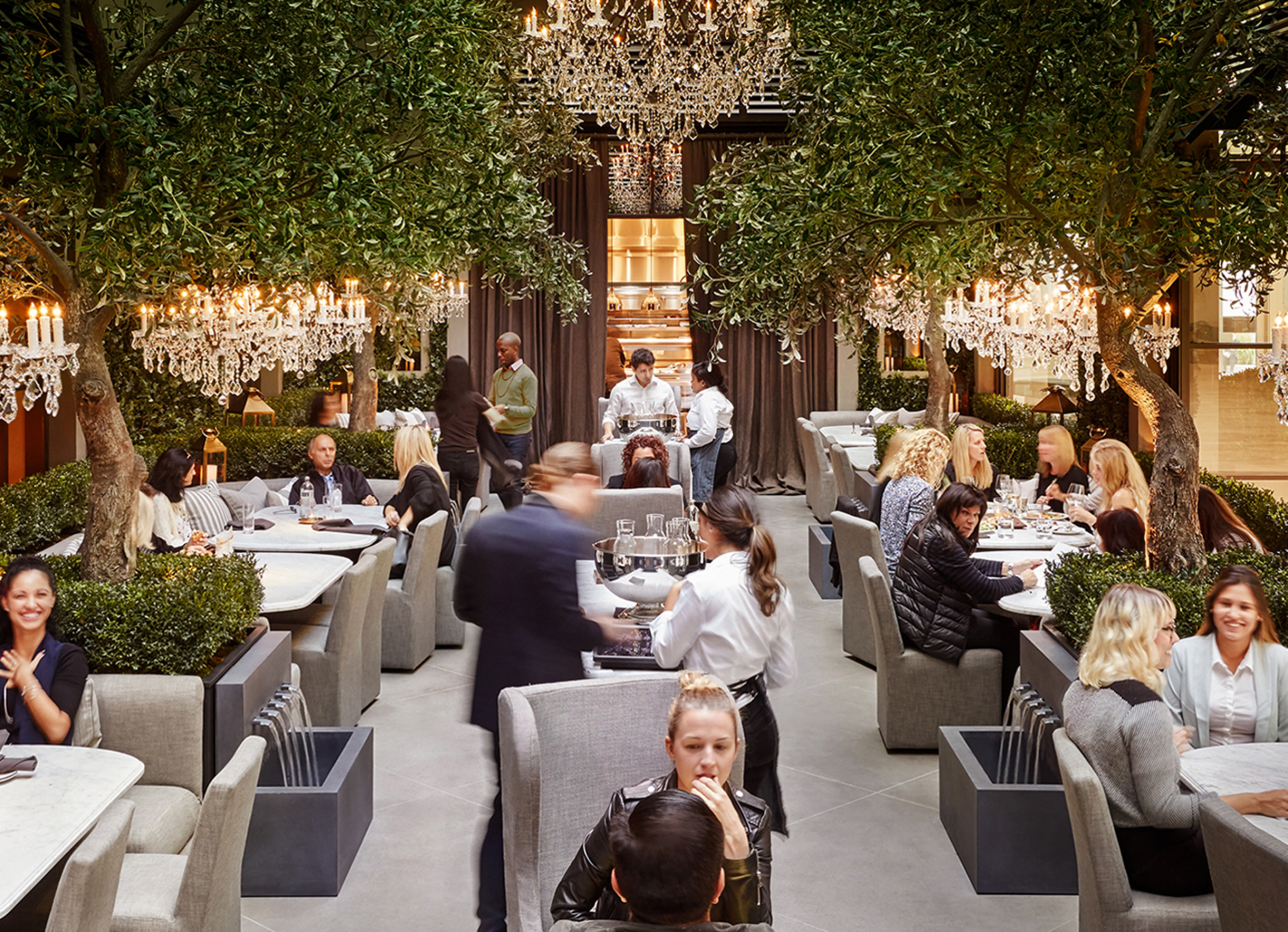 Restaurant at restoration hardware store